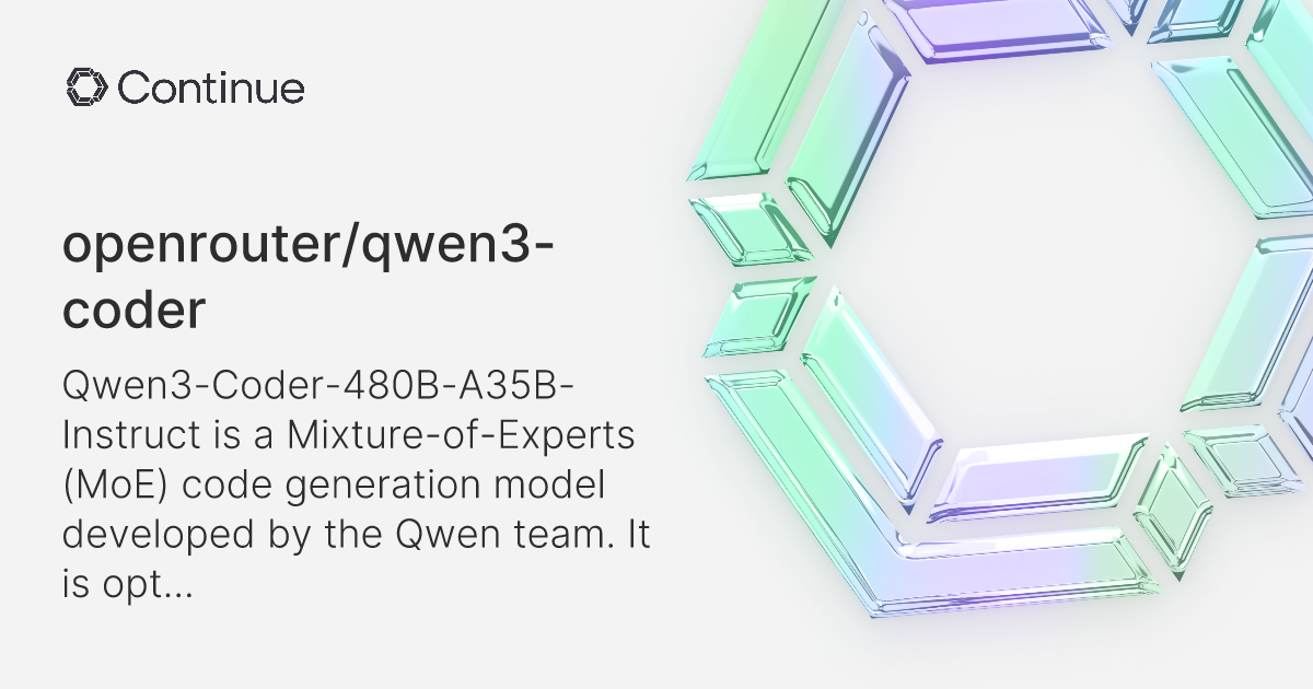 openrouter/qwen3-coder