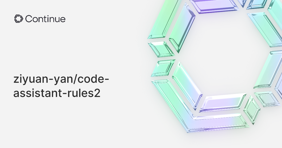 ziyuan-yan/code-assistant-rules2